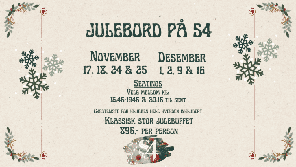 Julebord Oslo - Sult – Selskapslokaler i Oslo
